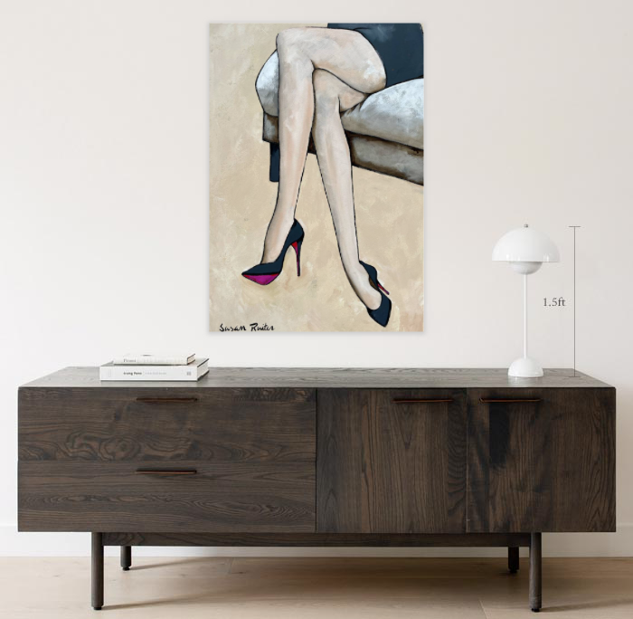 Susan Ruiter - Champagne exclusief schilderij van kunstenaar Susan Ruiter